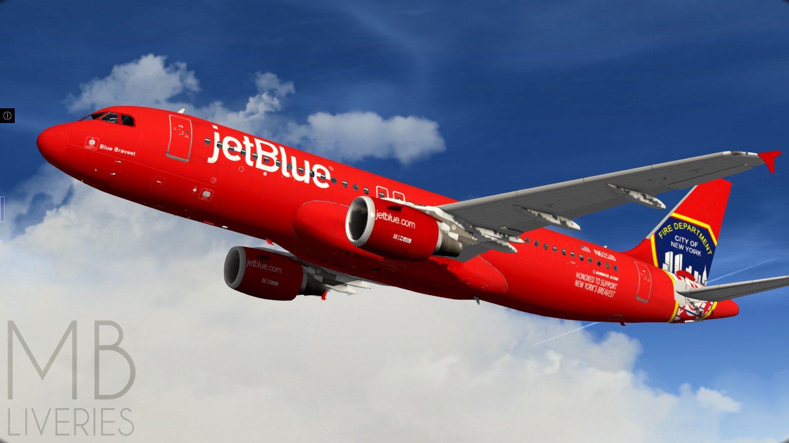JetBlue (NYFD) - Airbus A320neo - Aircraft Skins - Liveries - X-Plane ...