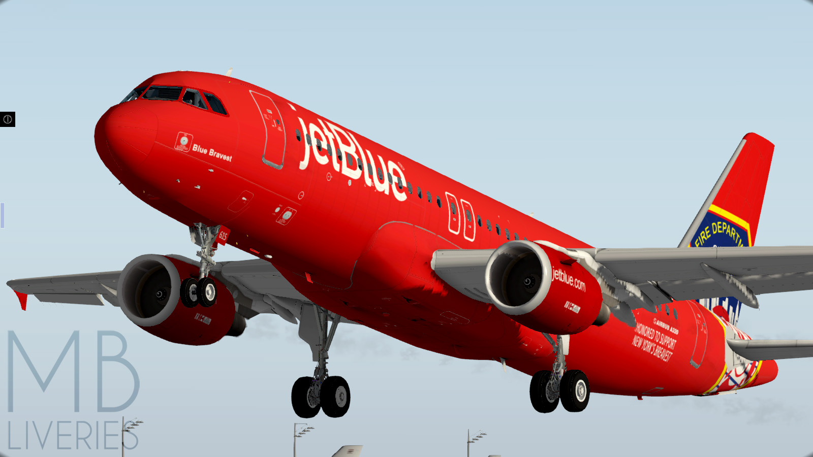 JetBlue (NYFD) - Airbus A320neo - Aircraft Skins - Liveries - X-Plane ...