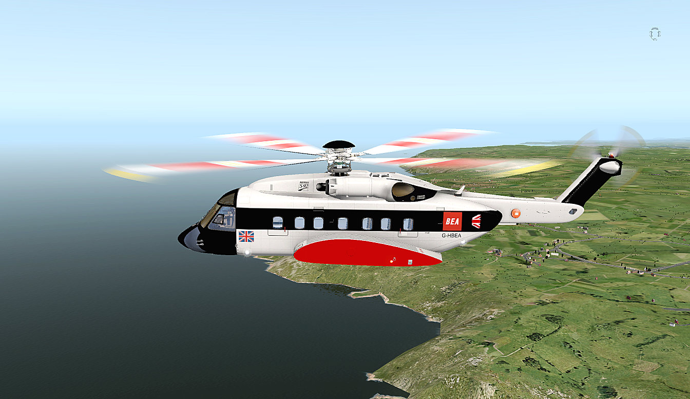 BEA Retro Livery (DMO Payware Sikorsky S-92) - Aircraft Skins ...