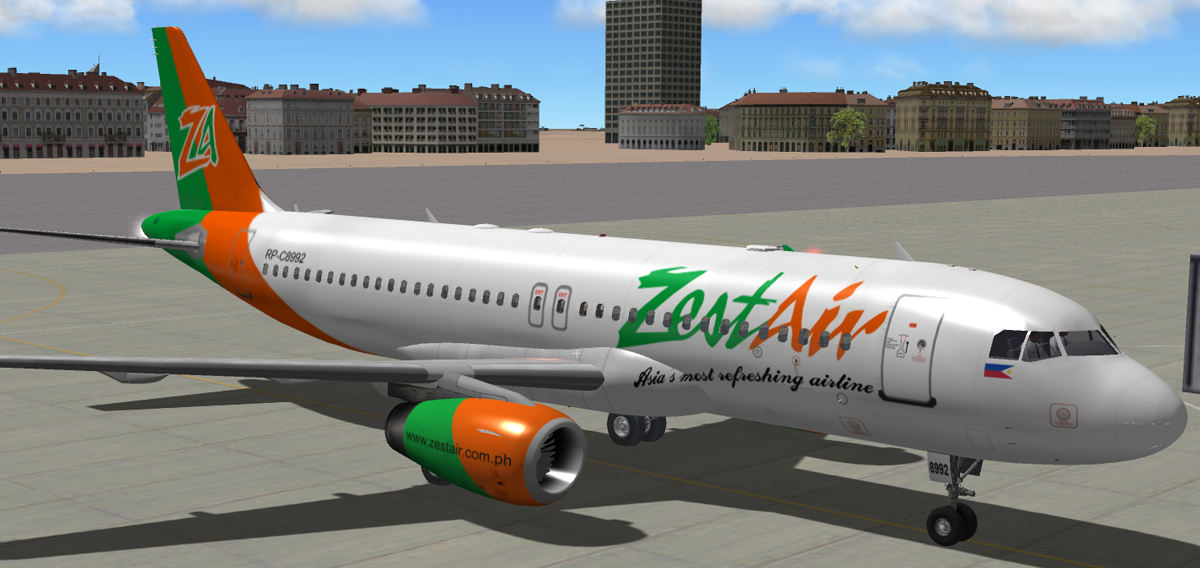 Zest Air Livery for QPAC A320 - Aircraft Skins - Liveries - X-Plane.Org ...
