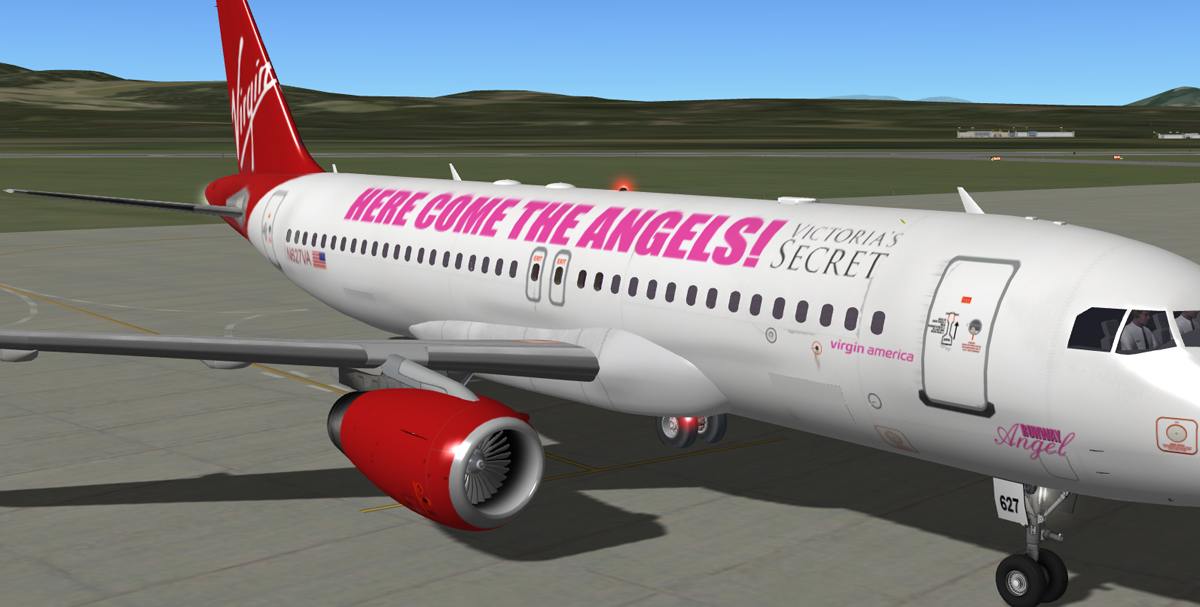 Virgin America Victoria Secrets Livery for QPAC A320 - Aircraft Skins ...