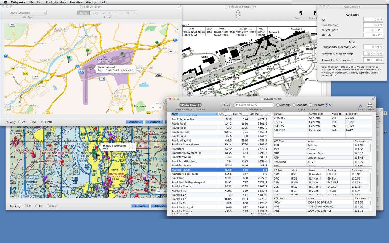 XAirports: Airport Database and moving Map utility for macOS (all in ...