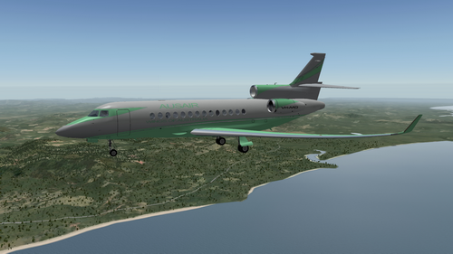 AusAir Falcon 7X by Riviere - Aircraft Skins - Liveries - X-Plane.Org Forum