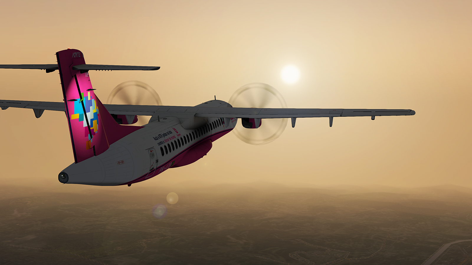 Azul "Pink" ATR 72-500 livery - Aircraft Skins - Liveries - X-Plane.Org ...