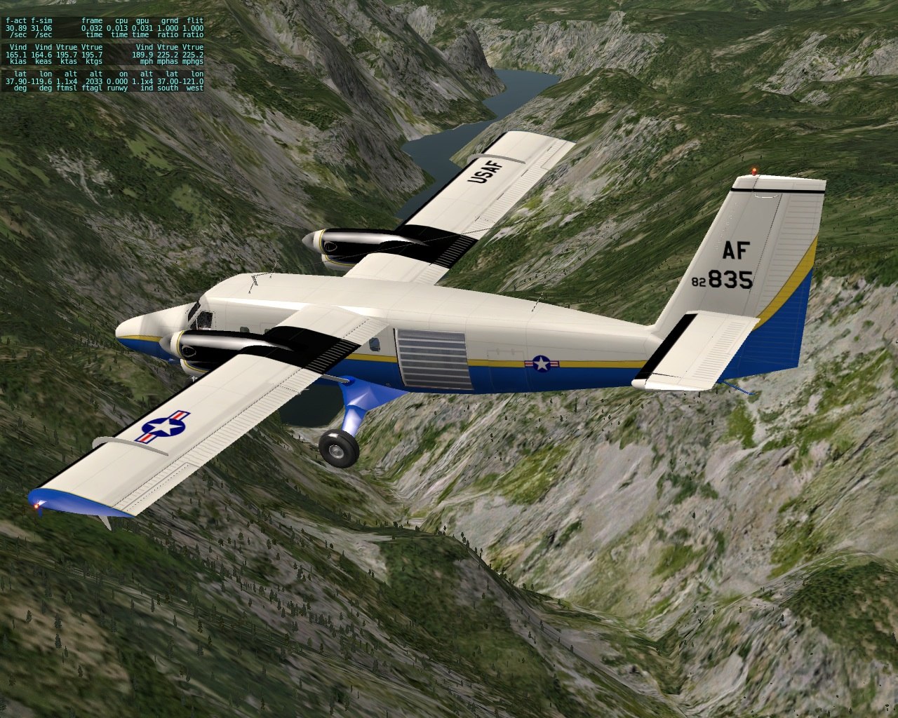 USAF UV-18A Livery for Pedrovl's DHC-6 Twin Otter - Aircraft Skins ...
