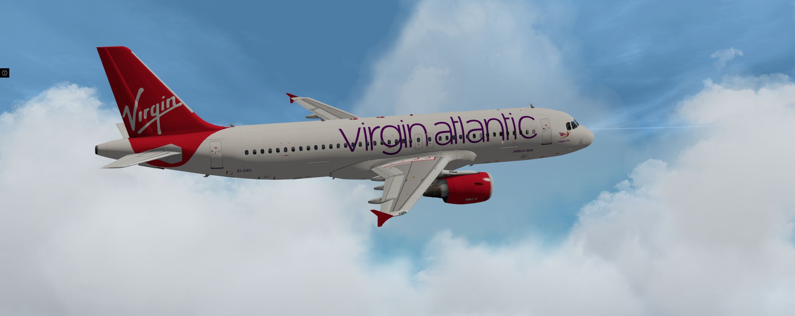 Jar Design A320 Virgin Little Red - X Plane Dedicated - Aircraft Skins ...
