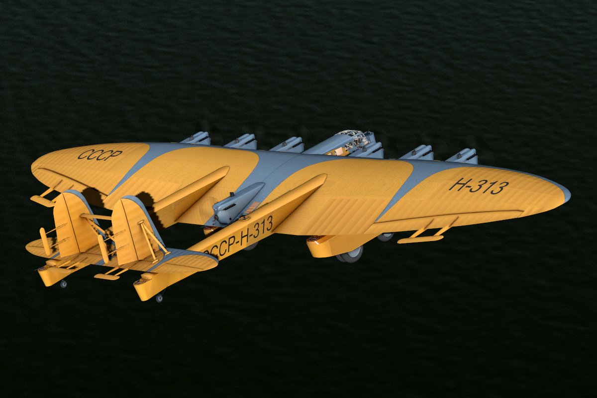 Kalinin K-7 by Ddenn - Civilian Fixed-Wing Aircraft before 1946 - X ...