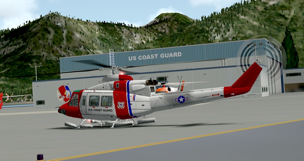 US Coast Guard livery for X-Trident's Bell 412 - Aircraft Skins ...