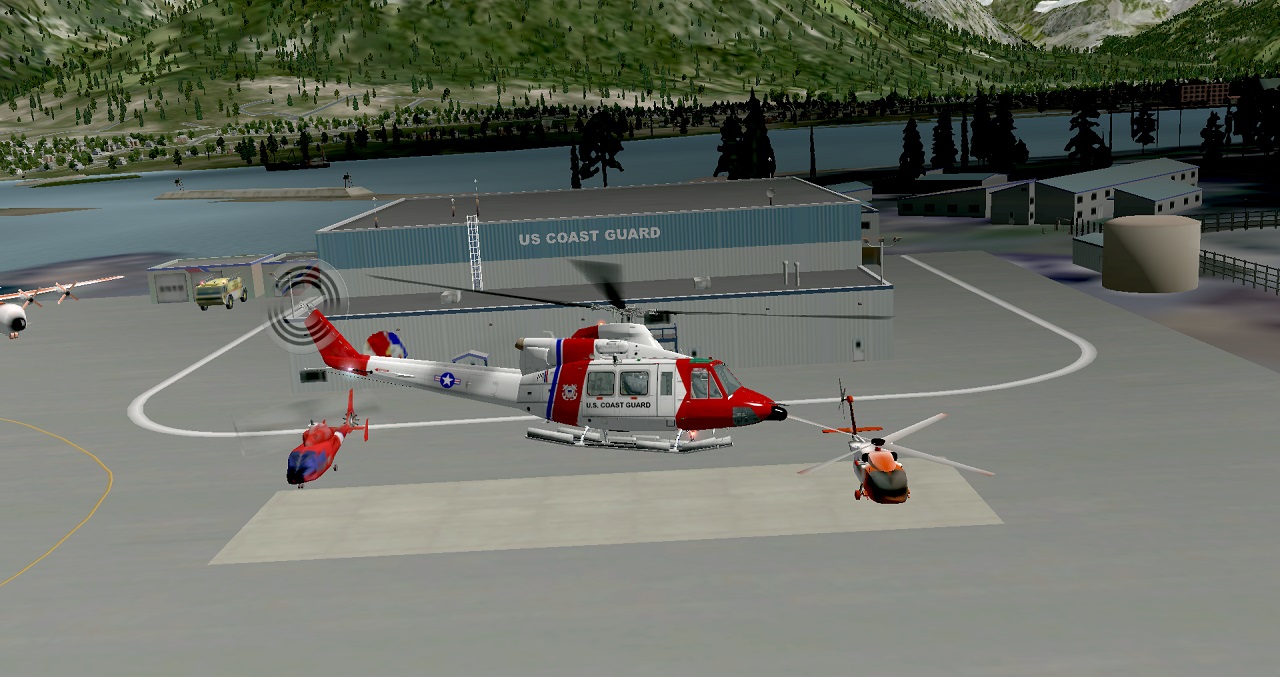 US Coast Guard livery for X-Trident's Bell 412 - Aircraft Skins ...