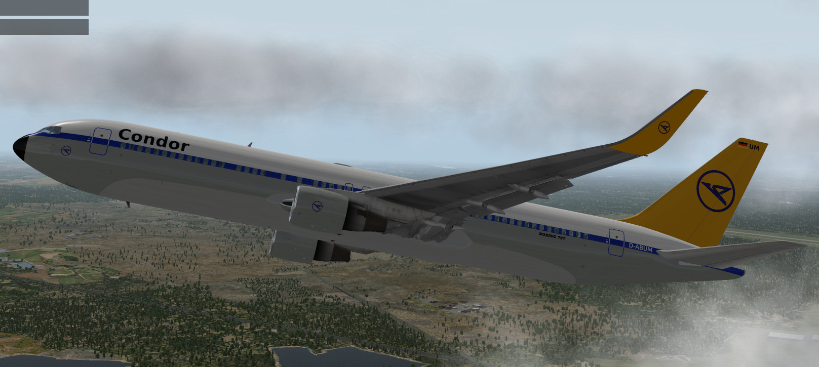 FF767-300 ER - Condor Retro-livery, D-ABUM - Aircraft Skins - Liveries ...