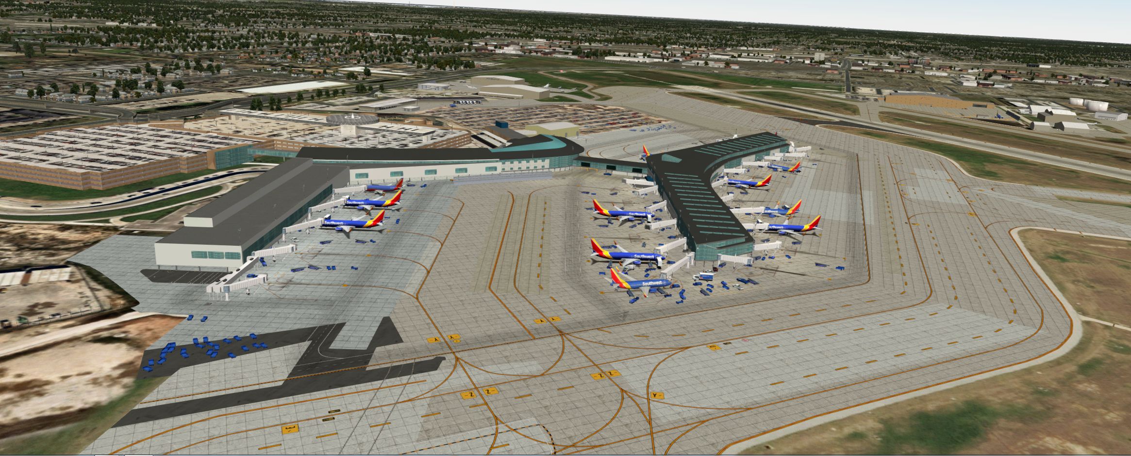 KHOU William P Hobby Airport & Downtown HoustonV1.1 - Scenery Packages ...