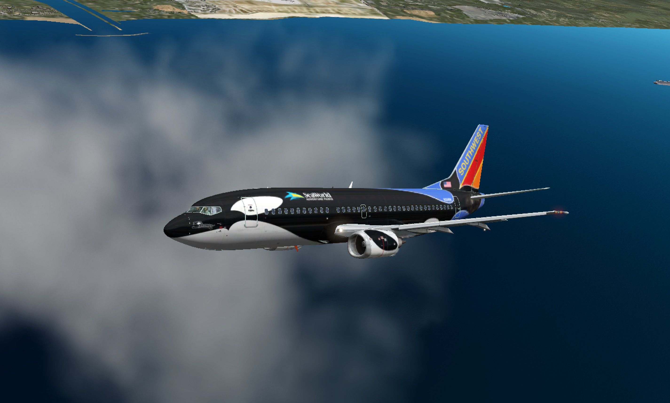 IXEG 737-300 Southwest "Shamu One" - N334SW Liveru - Aircraft Skins ...