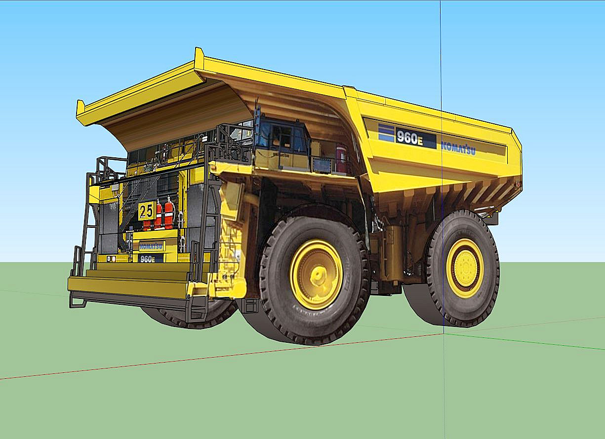 Komatsu 960 E Tipper Truck (Static) - Objects - X-Plane.Org Forum