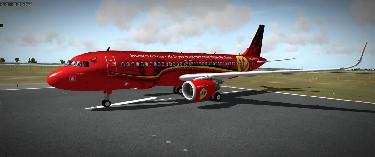 JAR Design A320 Neo Red Devils Trident Livery - Aircraft Skins ...