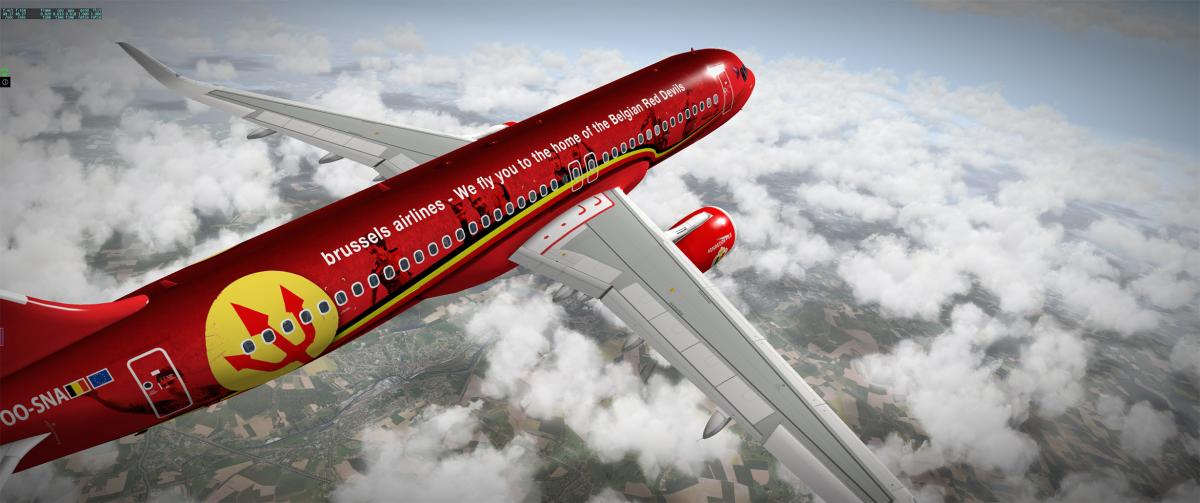 JAR Design A320 Neo Red Devils Trident Livery - Aircraft Skins ...