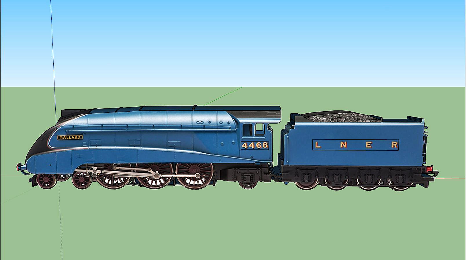 Mallard Class A4 Steam Locomotive (Static) - Objects - X-Plane.Org Forum