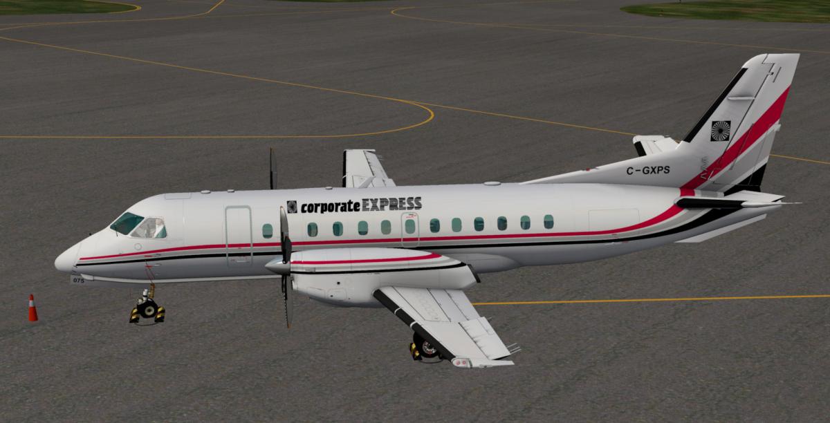 C-GXPS Corporate Express Saab 340 - Aircraft Skins - Liveries - X-Plane ...