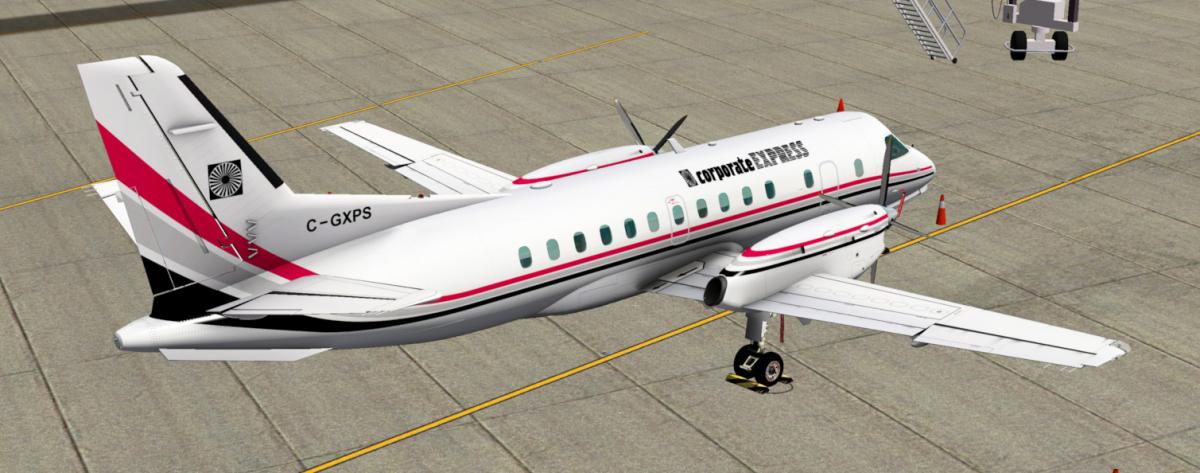 C-GXPS Corporate Express Saab 340 - Aircraft Skins - Liveries - X-Plane ...