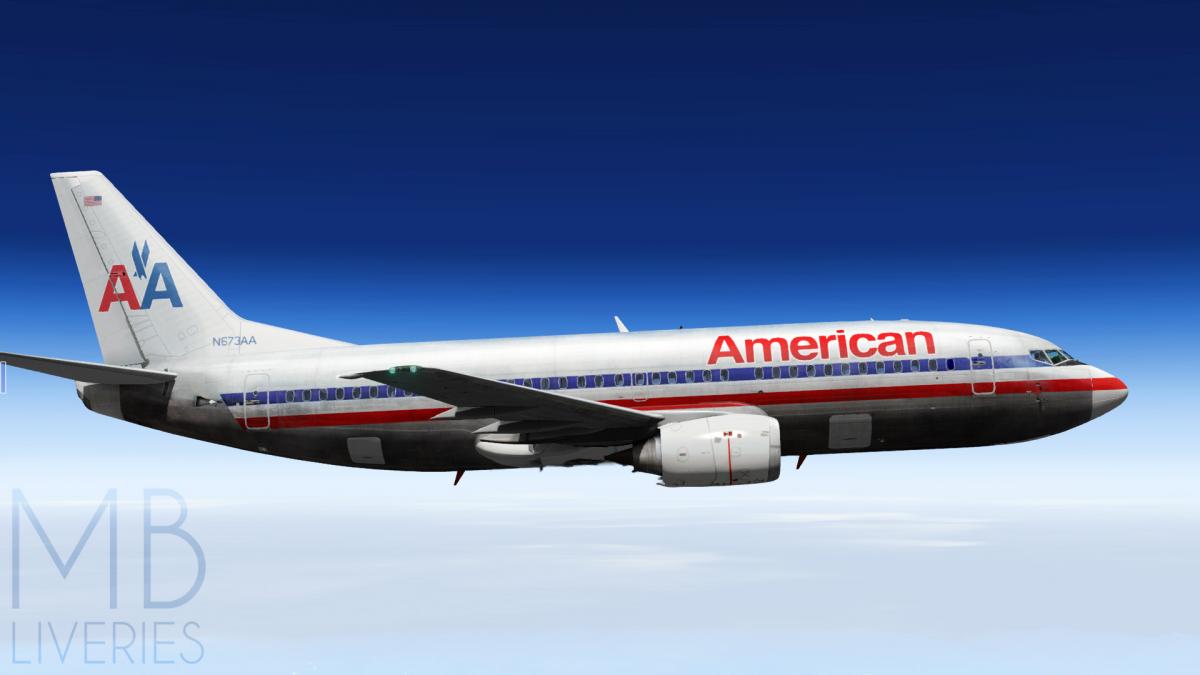American Airlines (Old) - Boeing 737-300 IXEG - Aircraft Skins ...