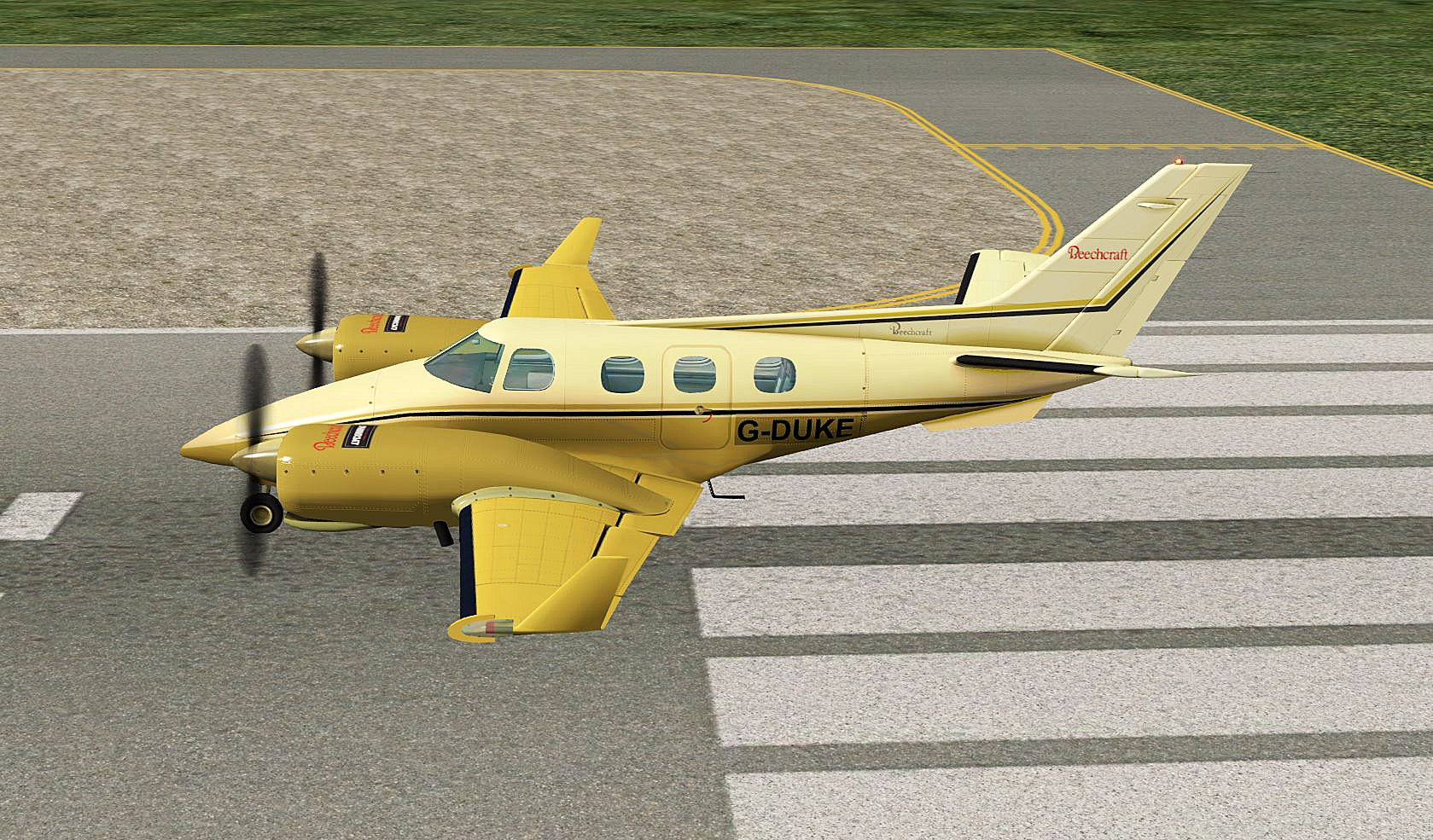 G-DUKE Repaint Beechcraft B60 Duke (RWDesign) - Aircraft Skins ...