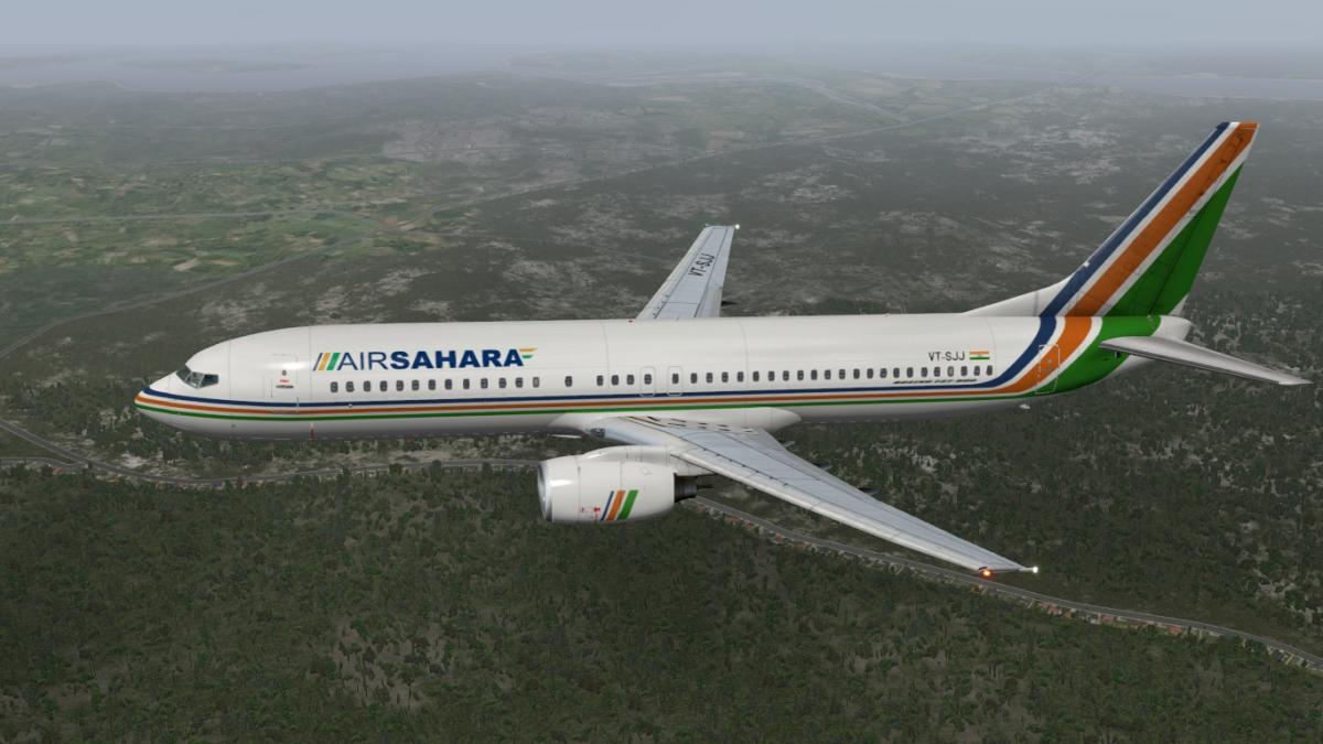 Air Sahara Boeing 737-800 VT-SJJ (Non- Winglet) - Aircraft Skins ...