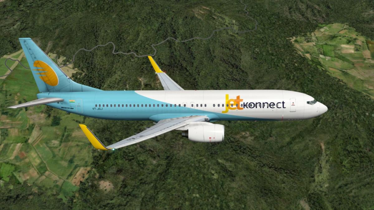 Jet Konnect Boeing 737-800 VT-JGJ - Aircraft Skins - Liveries - X-Plane ...