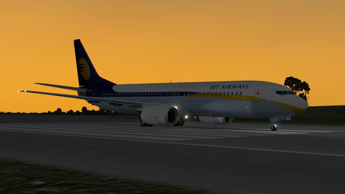Jet Airways Boeing 737-800 VT-JGA (Non-Winglet) - Aircraft Skins ...