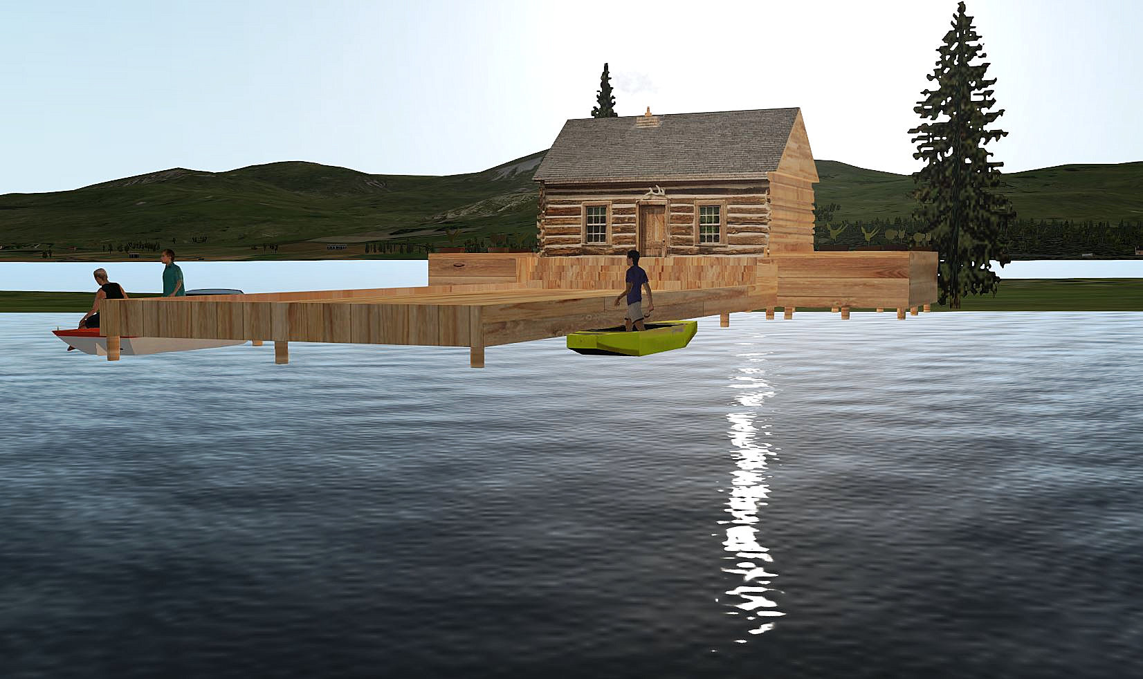 Dock Log Cabin - Objects - X-Plane.Org Forum