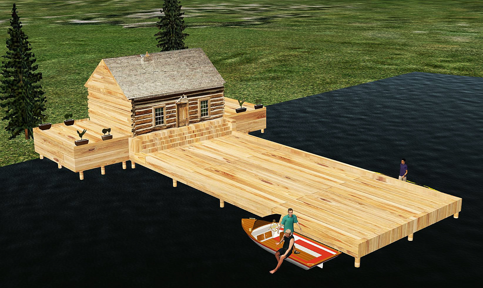 Dock Log Cabin - Objects - X-Plane.Org Forum