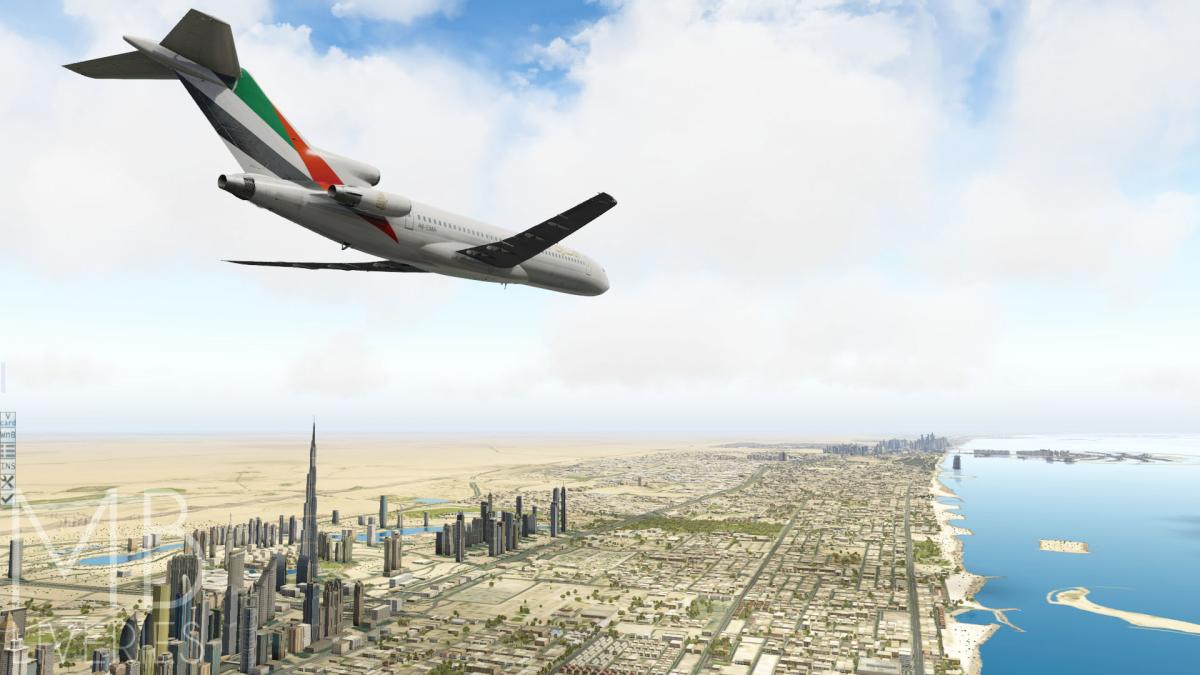 Emirates (A6-EMA) - Boeing 727-200Adv FJS - Aircraft Skins - Liveries ...
