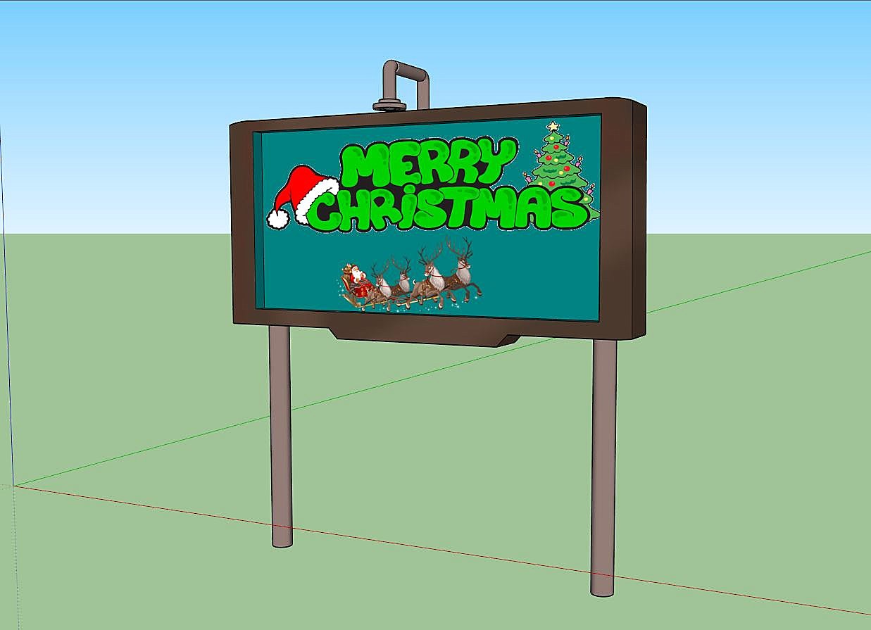 Christmas Signboard (Animated) - Objects - X-Plane.Org Forum