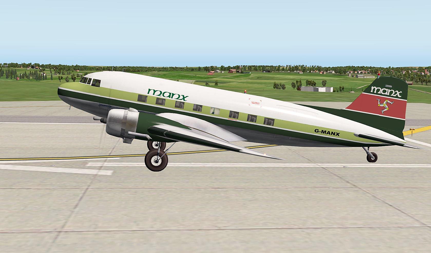 Manx Airlines G-MANX (Heinz DC-3) - Aircraft Skins - Liveries - X-Plane ...