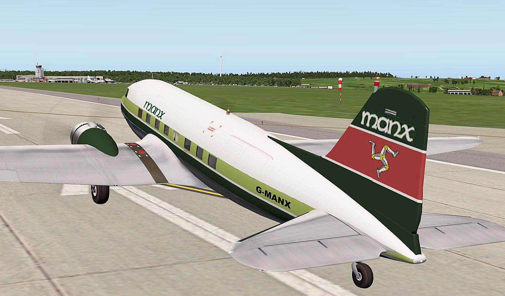 Manx Airlines G-MANX (Heinz DC-3) - Aircraft Skins - Liveries - X-Plane ...