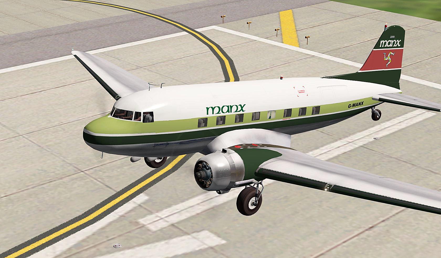 Manx Airlines G-MANX (Heinz DC-3) - Aircraft Skins - Liveries - X-Plane ...