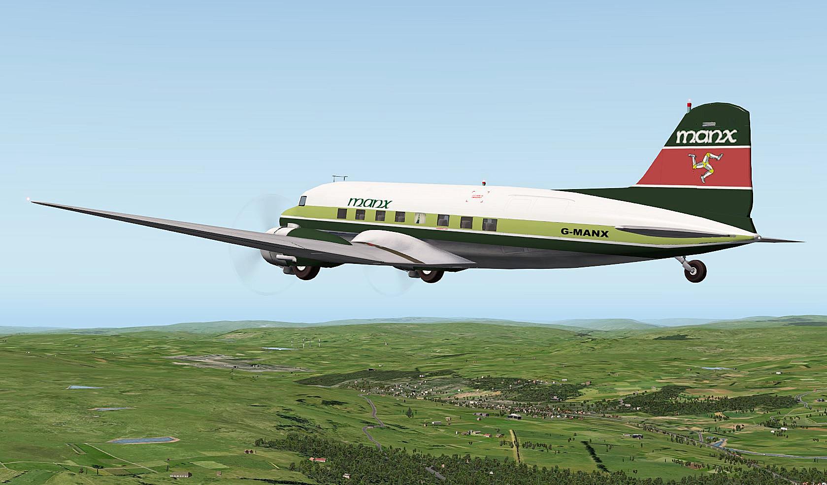 Manx Airlines G-MANX (Heinz DC-3) - Aircraft Skins - Liveries - X-Plane ...