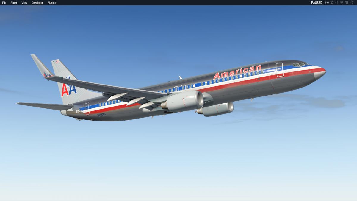 Old American Airlines for default 737-800 X-plane 11 - Aircraft Skins ...