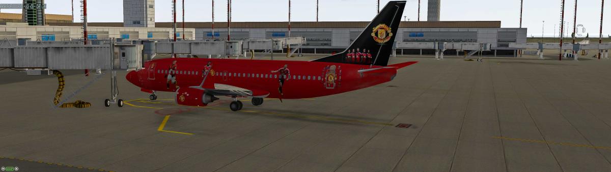 B737-300 Manchester United Livery - Aircraft Skins - Liveries - X-Plane ...