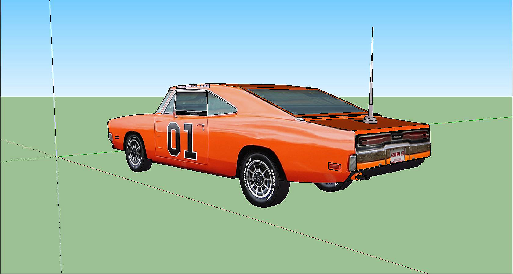 General Lee (1969 Dodge Charger Static) - Objects - X-Plane.Org Forum