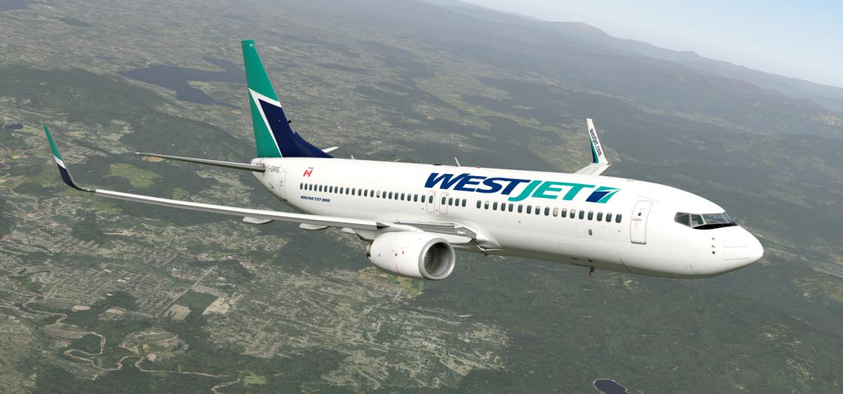 Westjet Old Livery C-GWRG Default 738 - Aircraft Skins - Liveries - X ...