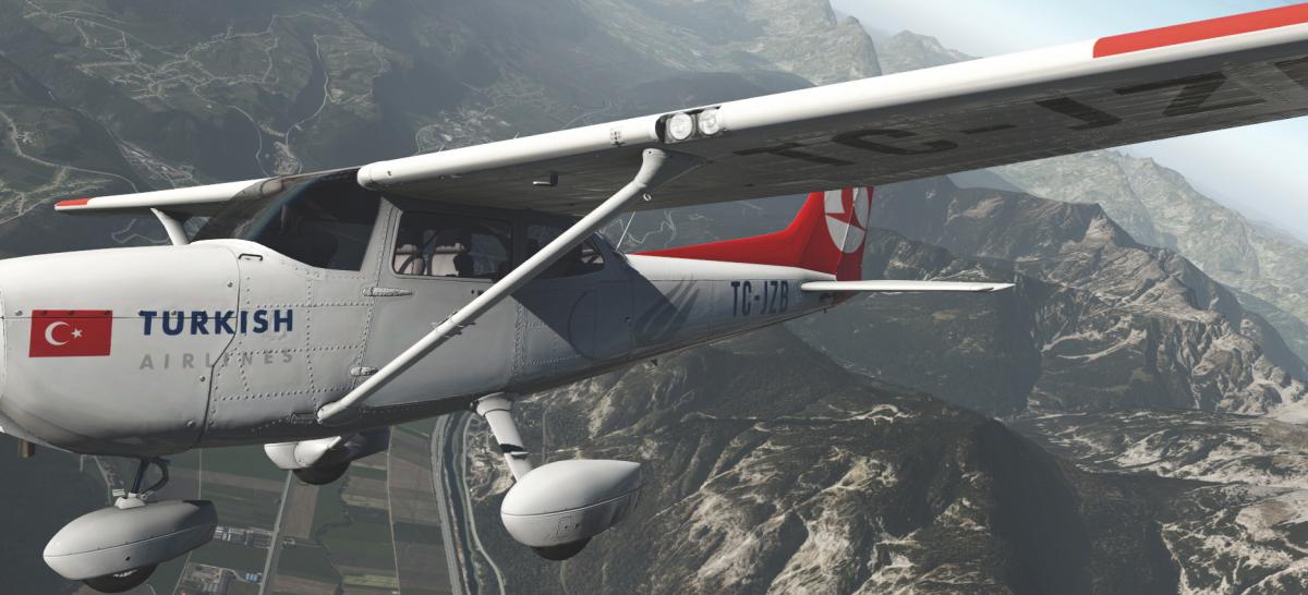 Default C172SP XP11 - Turkish Airlines - Aircraft Skins - Liveries - X ...