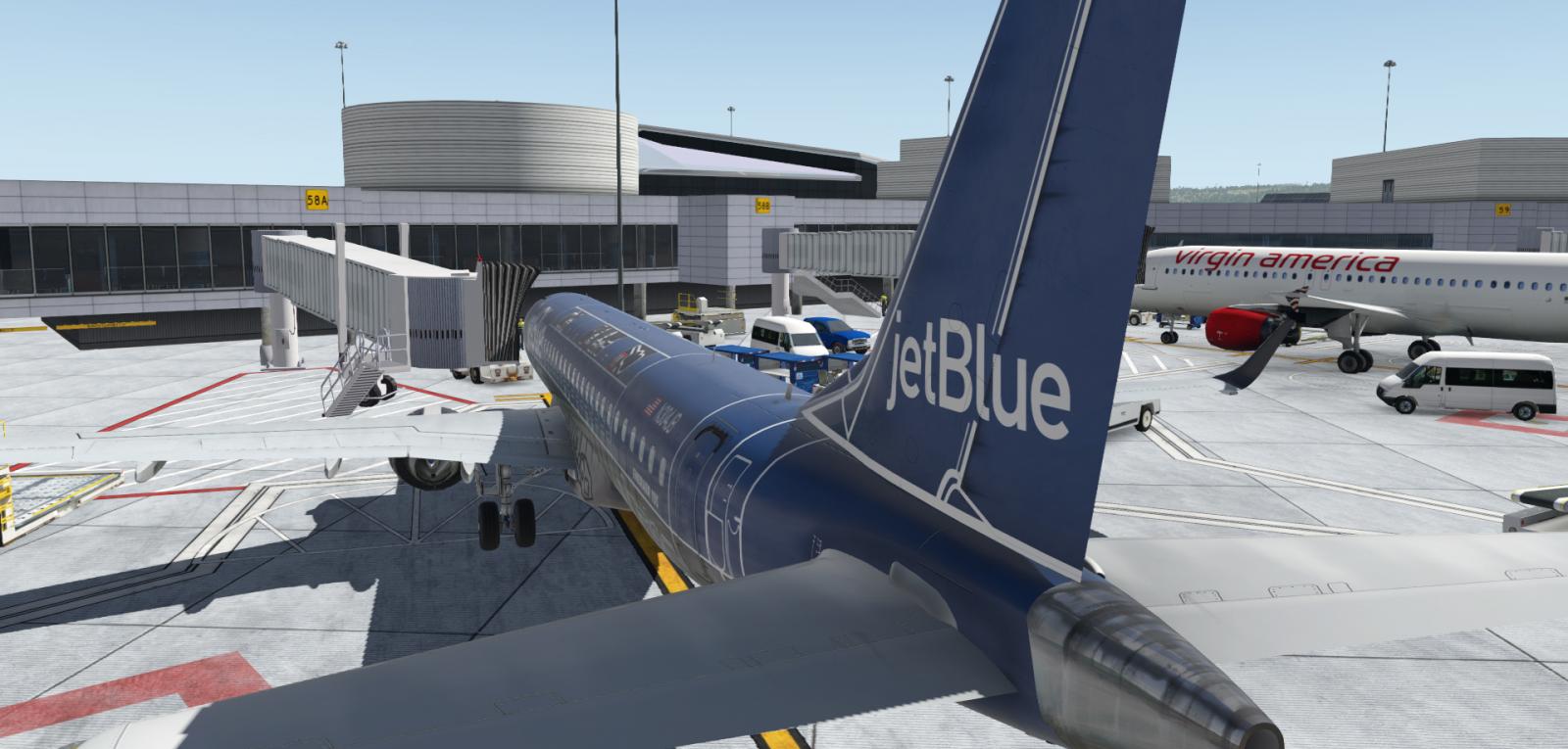 jetBlue Blueprint Livery for X-Craft E-195 v2 - Freeware E175-E195 by X ...