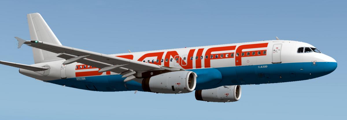 Braniff Red Billboard N903BN for JARDesign A320 - Aircraft Skins ...