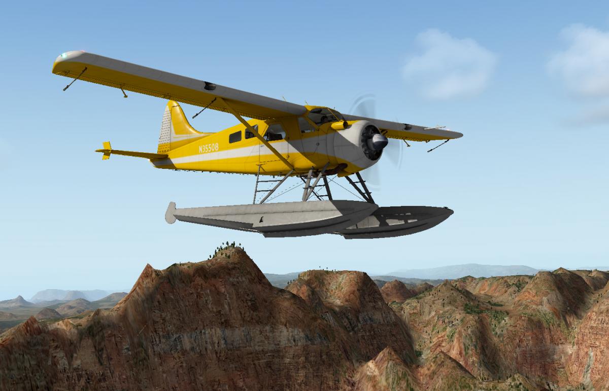 SMS Beaver Yellow-White Fictional Livery - Aircraft Skins - Liveries ...