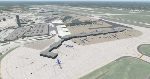 KMSY Louis Armstrong New Orleans International Airport - Scenery ...