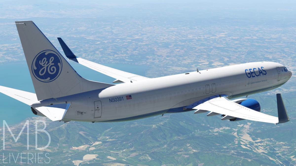 GECAS - Boeing 737-800SF (Default) - XP11 - Aircraft Skins - Liveries ...