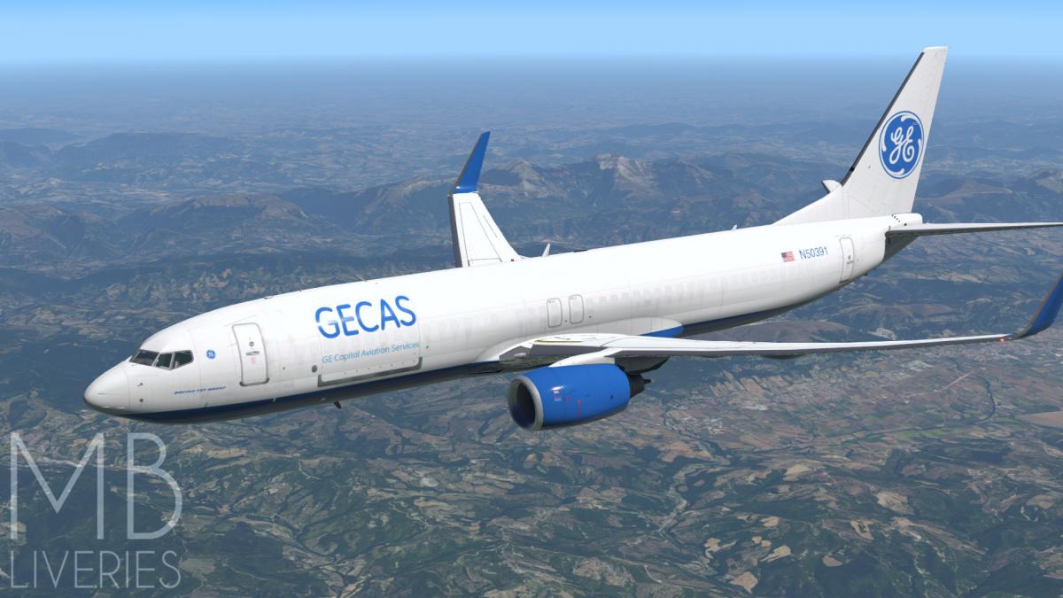 GECAS - Boeing 737-800SF (Default) - XP11 - Aircraft Skins - Liveries ...