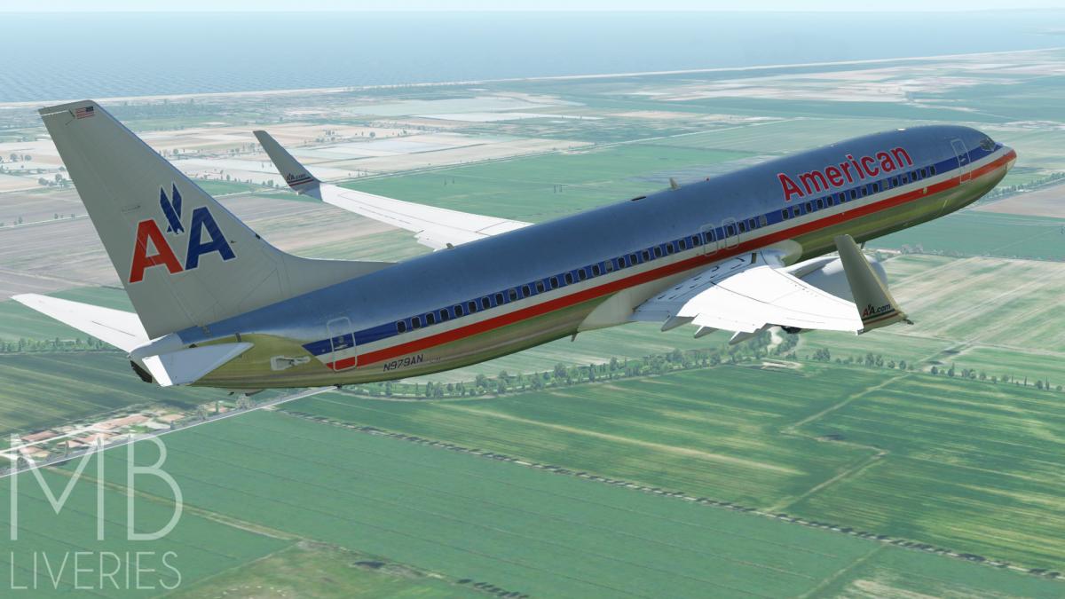 American Airlines (Old) - Boeing 737-800 (Default) - XP11 - Aircraft ...