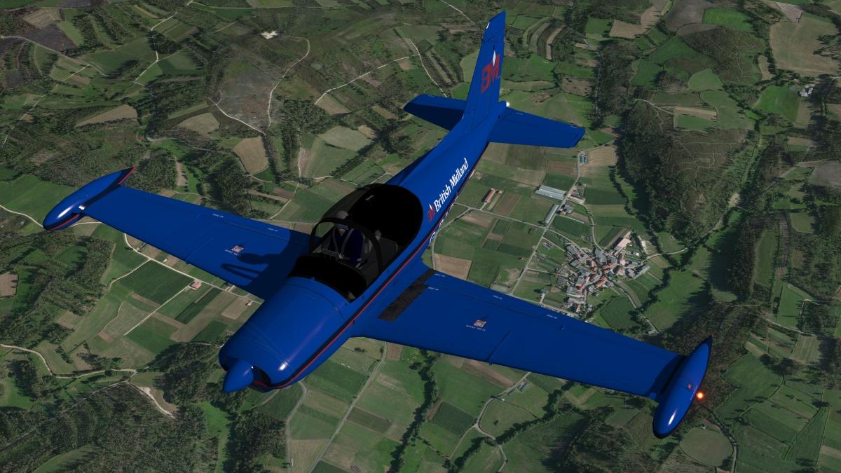 Livery British Midland -blue- for SF-260 by Paolo - Aircraft Skins ...