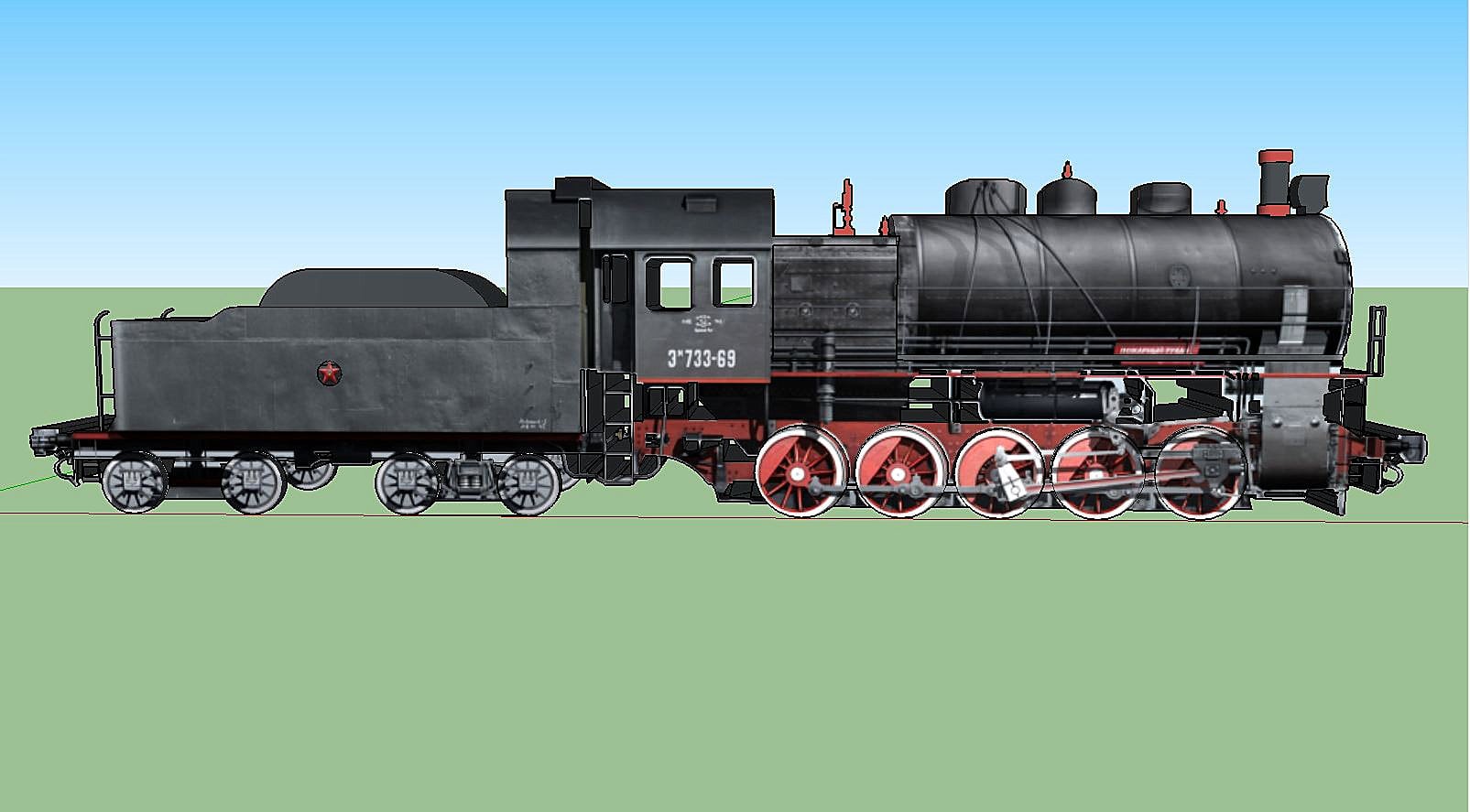 Russian Steam Locomotive (Static) - Objects - X-Plane.Org Forum