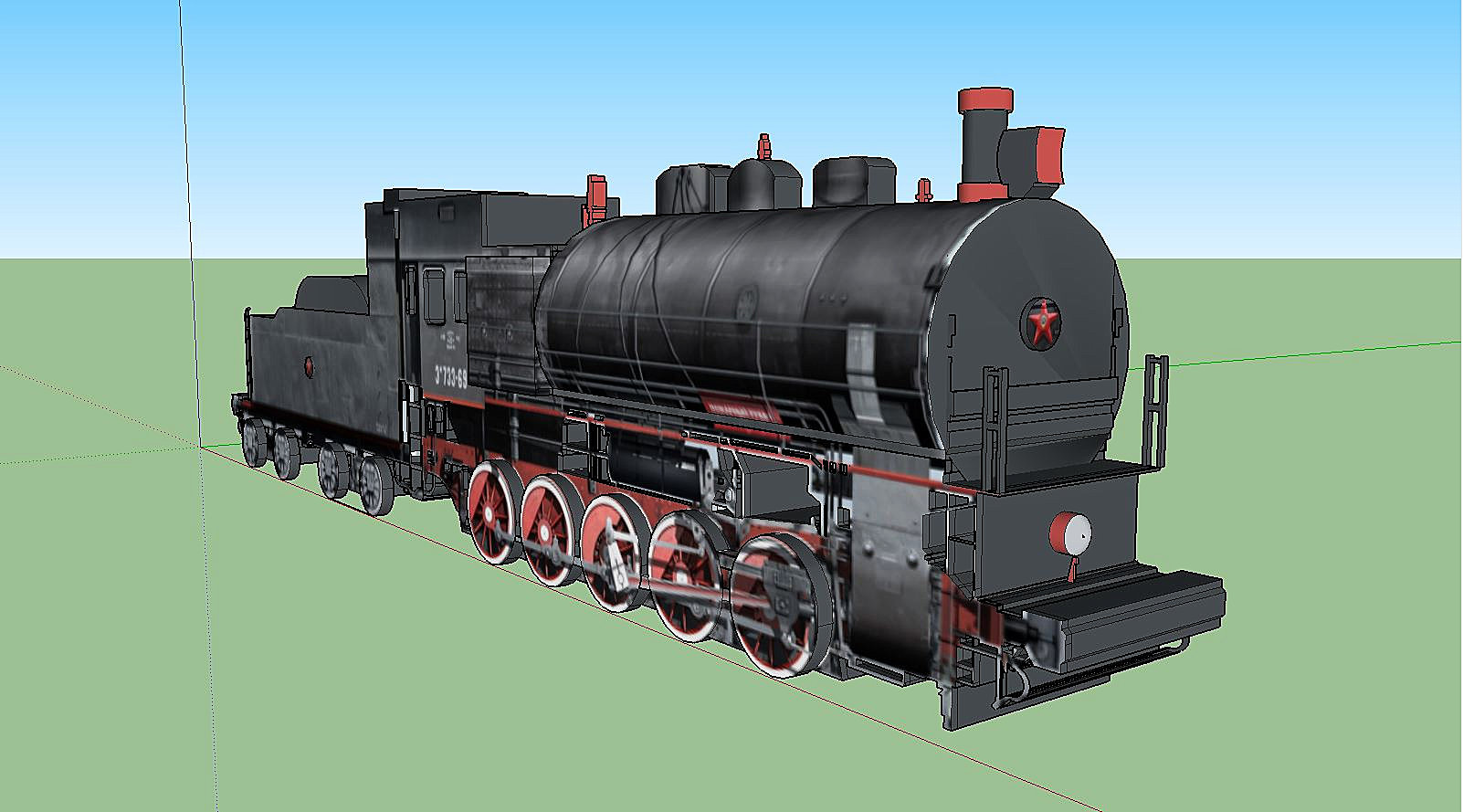 Russian Steam Locomotive (Static) - Objects - X-Plane.Org Forum
